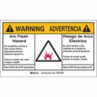 Brady Bilingual WARNING Arc Flash Hazard Labels | US Made Supply
