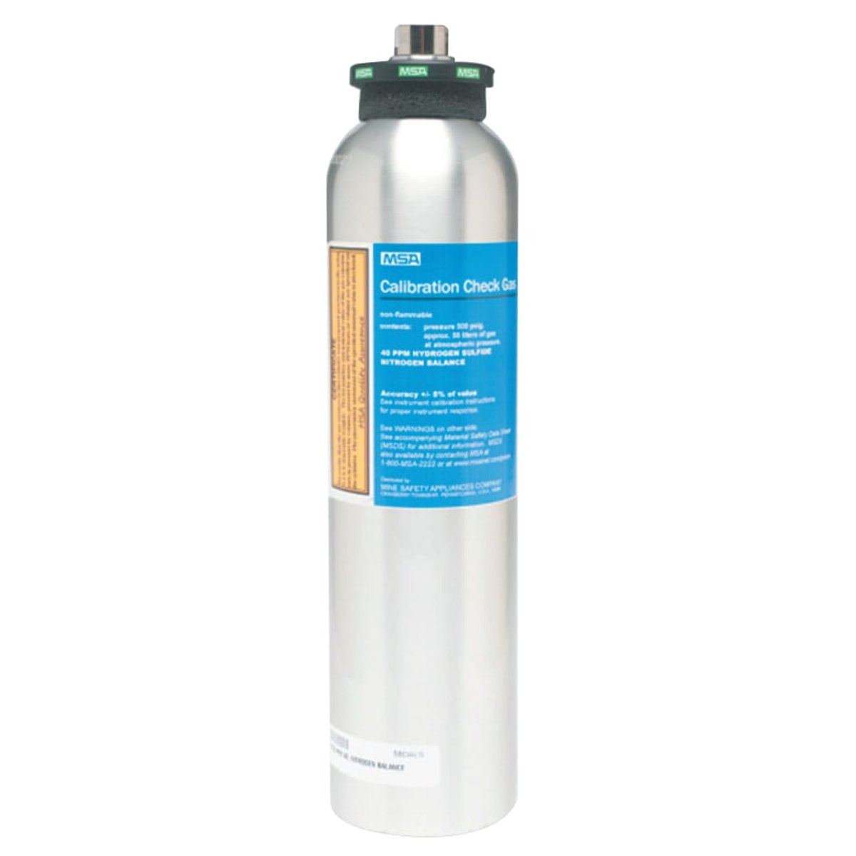 MSA Econo-Cal RP Reactive Gas Calibration Cylinder 34 L 1.45% CH4 / 15% ...